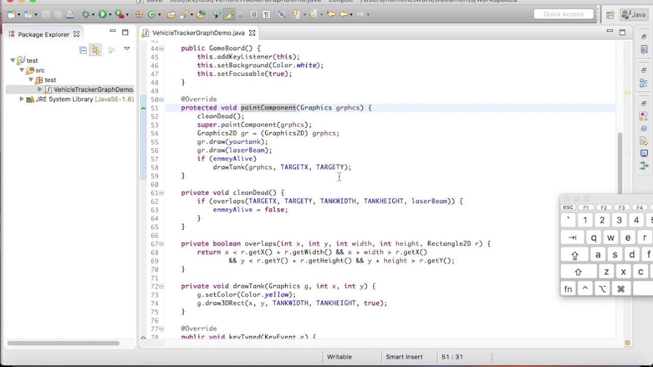 A Simple Game View With Java SWING