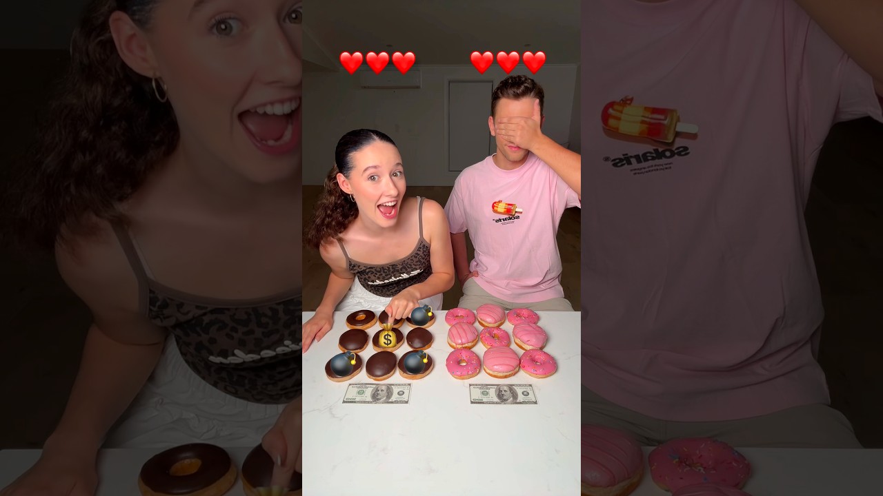 BOMB DONUT CHALLENGE! 😭💣🤣 #shorts