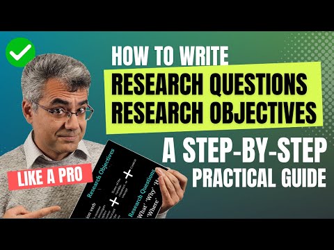 ???? How to Write Research Objectives and Research Questions Like a Pro: : A Step-by-Step Guide ????