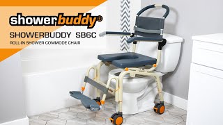 ShowerBuddy Roll In ShowerBuddy Light Shower Commode Chair SB6C