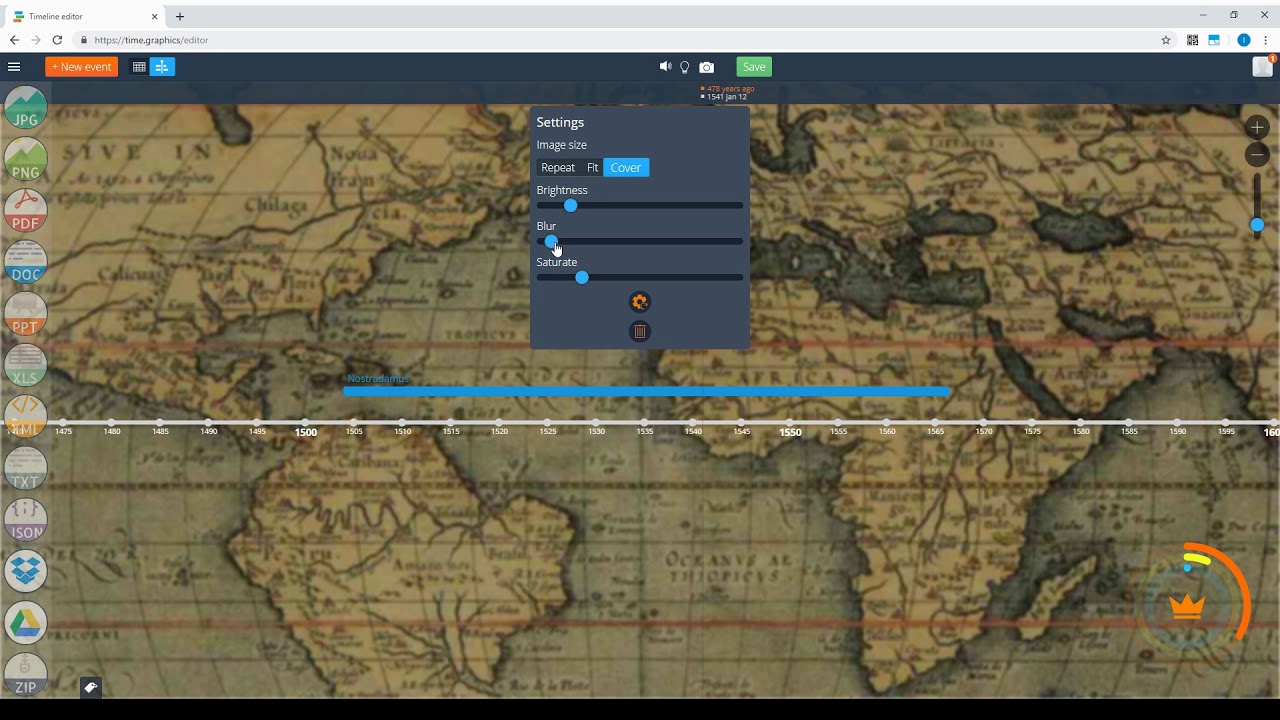 Customizing. Videobook - timeline maker tutorial.