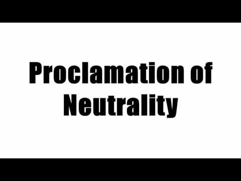 Proclamation of Neutrality