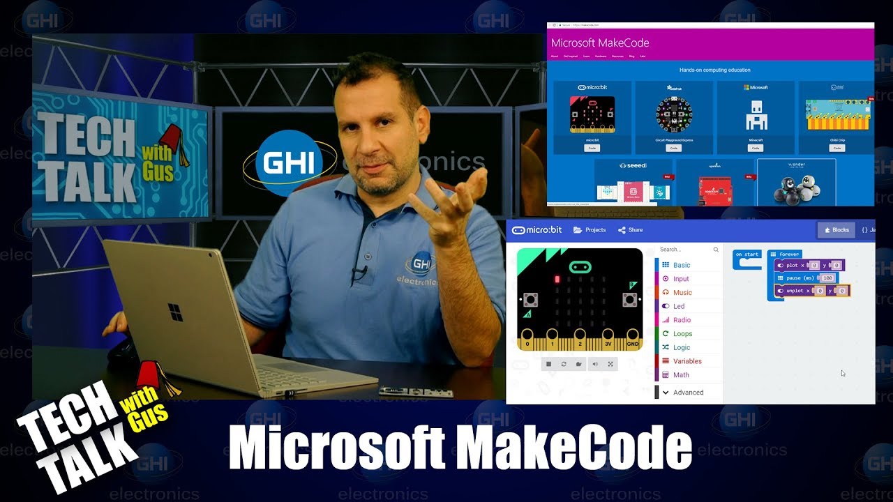 Microsoft MakeCode - TechTalk 60 - Tech Talk - GHI Electronics' Forums