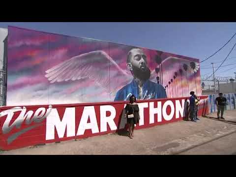 Nipsey Hussle murals displayed around LA