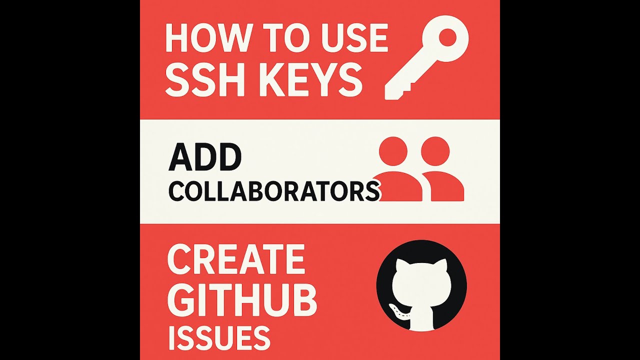How to Use SSH Keys with Git, Add Collaborators, and Create GitHub Issues
