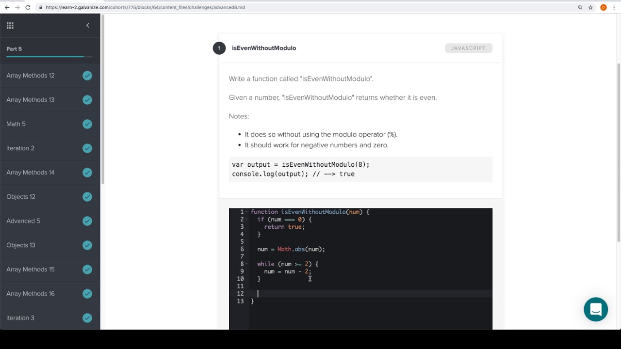 Module 1 - Advanced 8