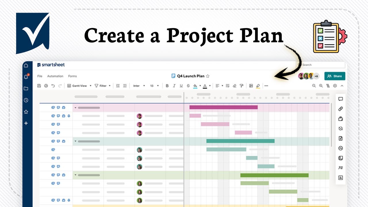 How to create a project plan in Smartsheet (For Daily Use)