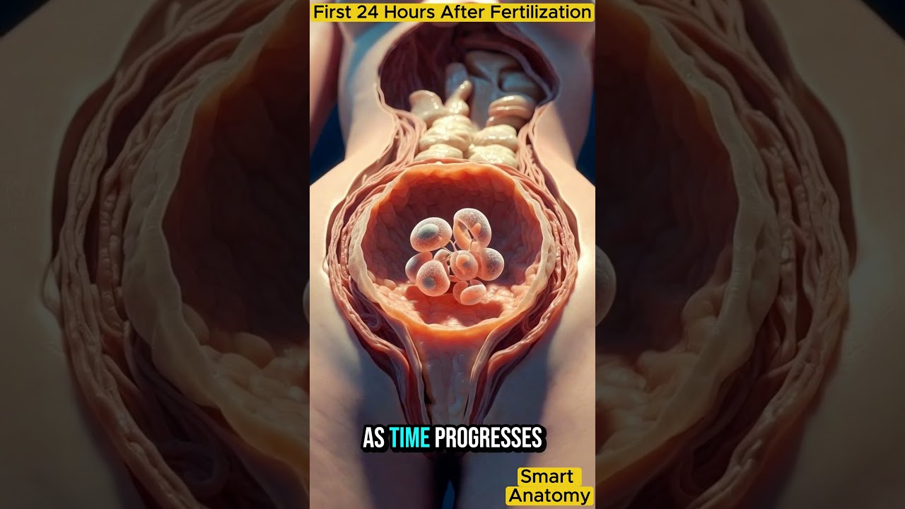 First 24 Hours After Fertilization 🤯 | What Happens Inside