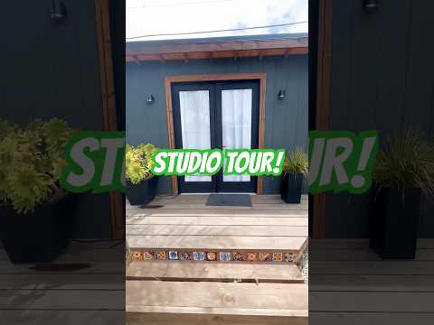 STUDIO TOUR! Tiny but Mighty! #art #diy #studiotour #artstudio #artist #painting #artwork #studio