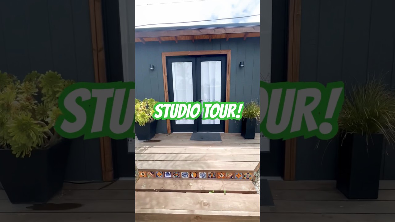 STUDIO TOUR! Tiny but Mighty! #art #diy #studiotour #artstudio #artist #painting #artwork #studio