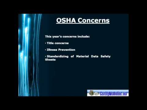 OSHA Annual Concerns for 2011