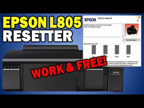 How to reset Epson L805 ink pad is at the end of its service life | L805 resetter free download
