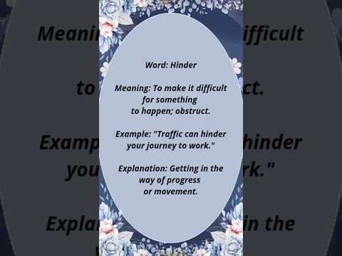 Learn Vocabulary Daily Flashcard 34