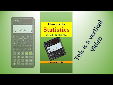 How to do statistics (mean, standard deviation) on Casio fx-991ES Plus 2nd edition [2020]