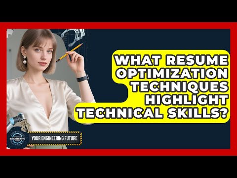 What Resume Optimization Techniques Highlight Technical Skills? | Your Engineering Future