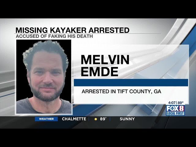 Who is Melvin Emde? Missing Kayaker arrested after faking death to ...