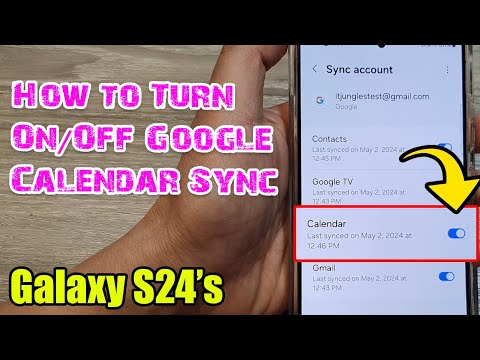 Galaxy S24/S24+/Ultra: How to Turn On/Off Google Calendar Sync