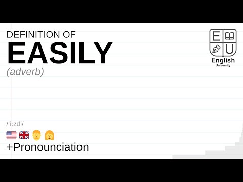 EASILY meaning, definition & pronunciation | What is EASILY? | How to say EASILY