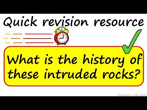 Igneous Dikes - a 'quick quiz' to test about the order of dikes being intruded into rocks