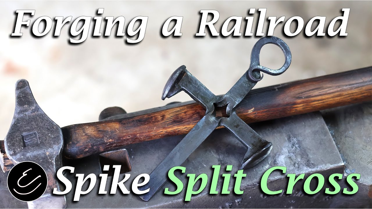 How to Forge a Railroad Spike Split Cross