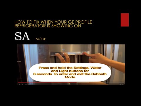 How to fix an SA Code - Error Code on your GE Profile French Door Refrigerator - SA code - GE fridge