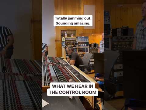 What we hear in the control vs the live room