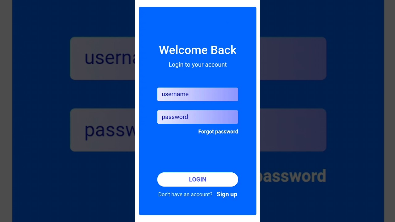 Bootstrap 5 login form ui design #shorts #viral #bootstrap5