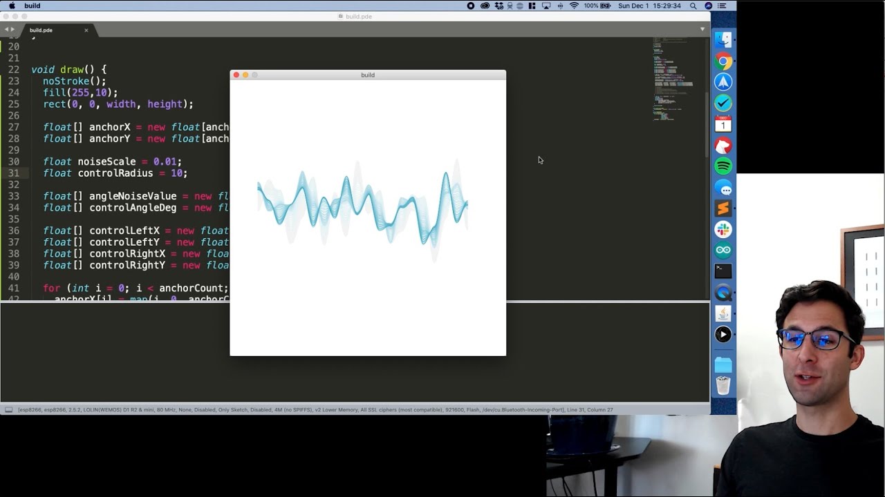 Perlin Noise Generative Wave Art