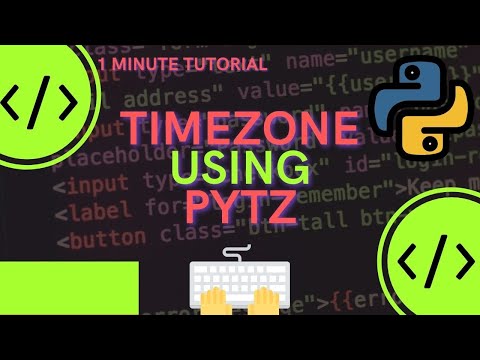 In Python, Time zone can be handled by dedicated Pytz module #Shorts