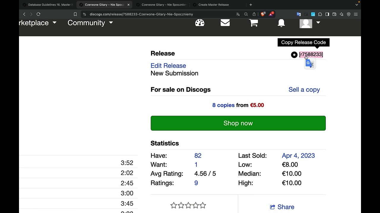 How to create a Master Release on Discogs (Tutorial)