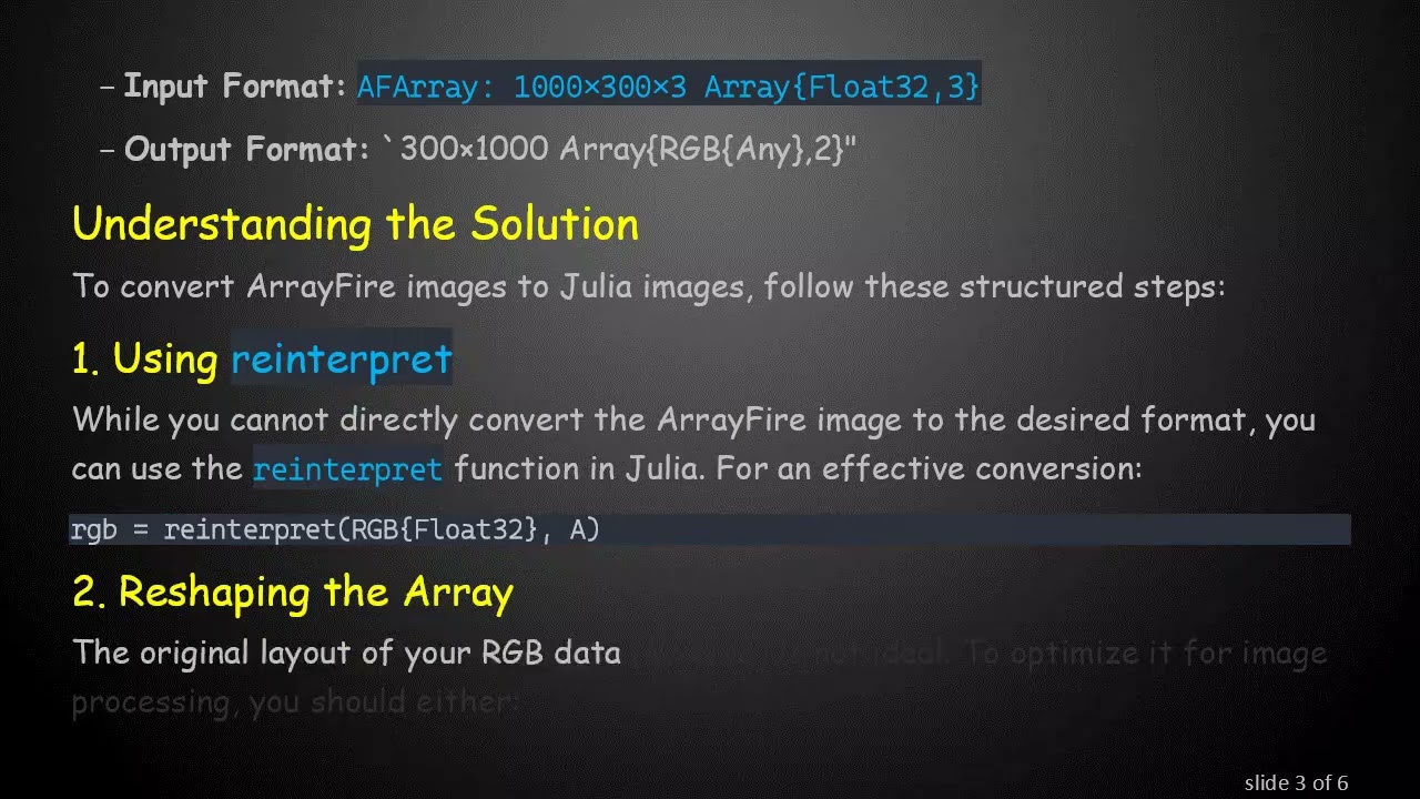 Converting ArrayFire Images to Julia Images for Seamless Plotting