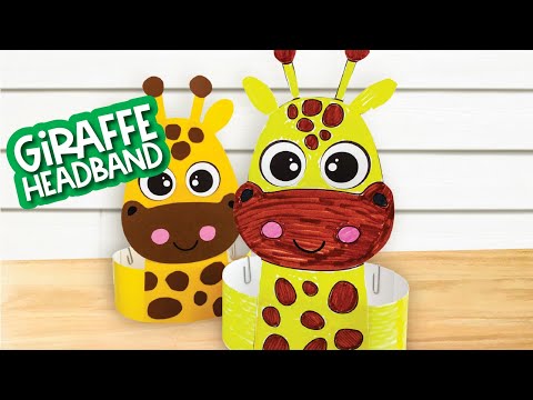 Giraffe Headband Craft For Kids
