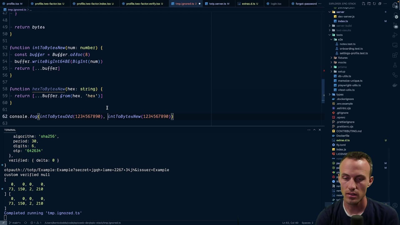 EpicWeb.dev Live stream: Implementing Two Factor Authentication