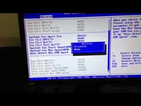 Easy Control fan speed in bios
