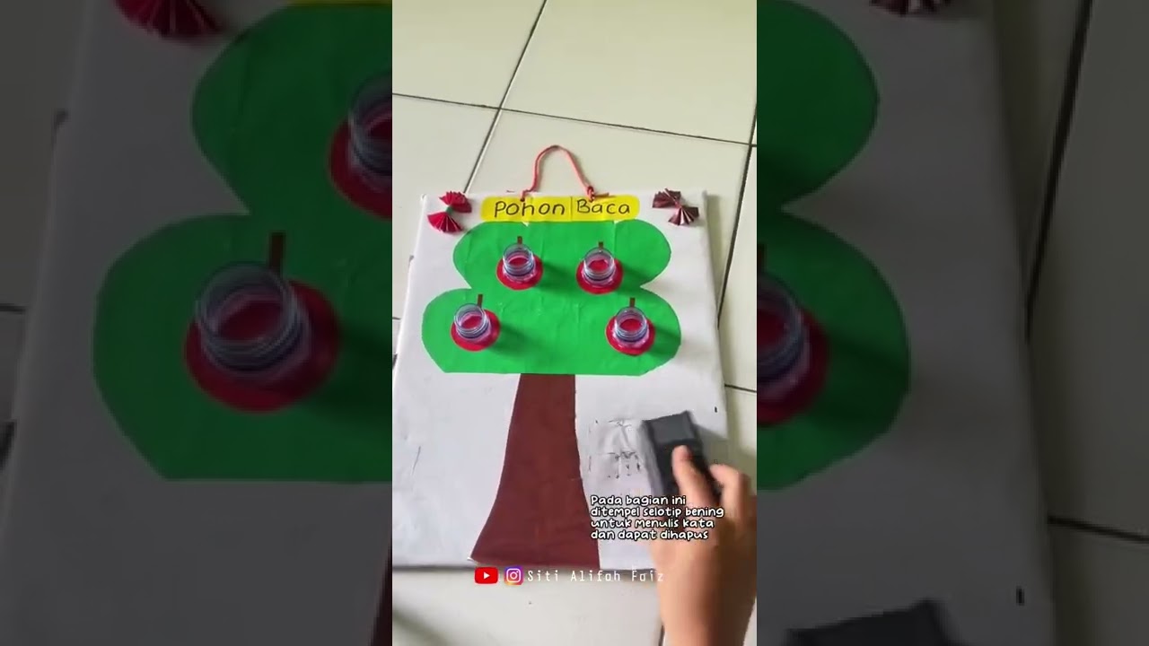 Alat permainan edukatif untuk PAUD dari barang bekas, mengenal huruf