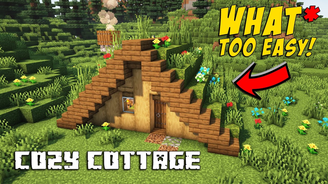 Minecraft: How to Build A Cozy Cottage House | Starter House ...