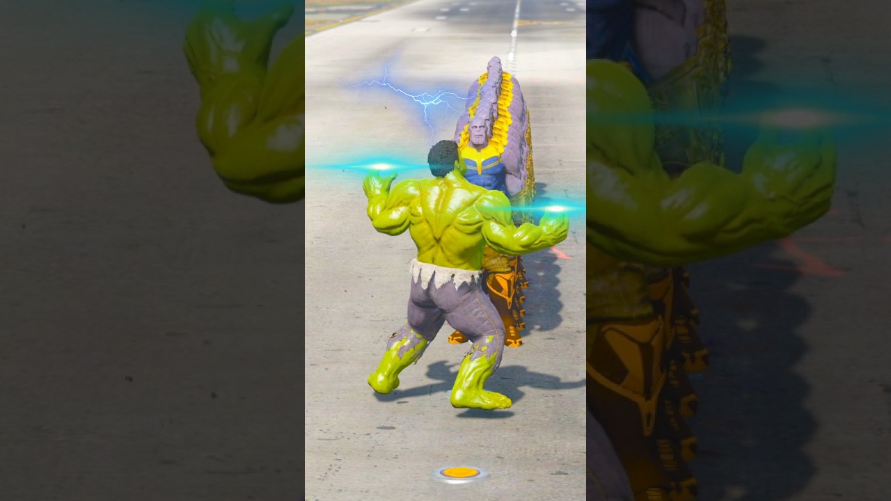 MCU HULK VS MCU THANOS KILLINGS CHALLENGE WHO IS THE BEST #4 #shorts