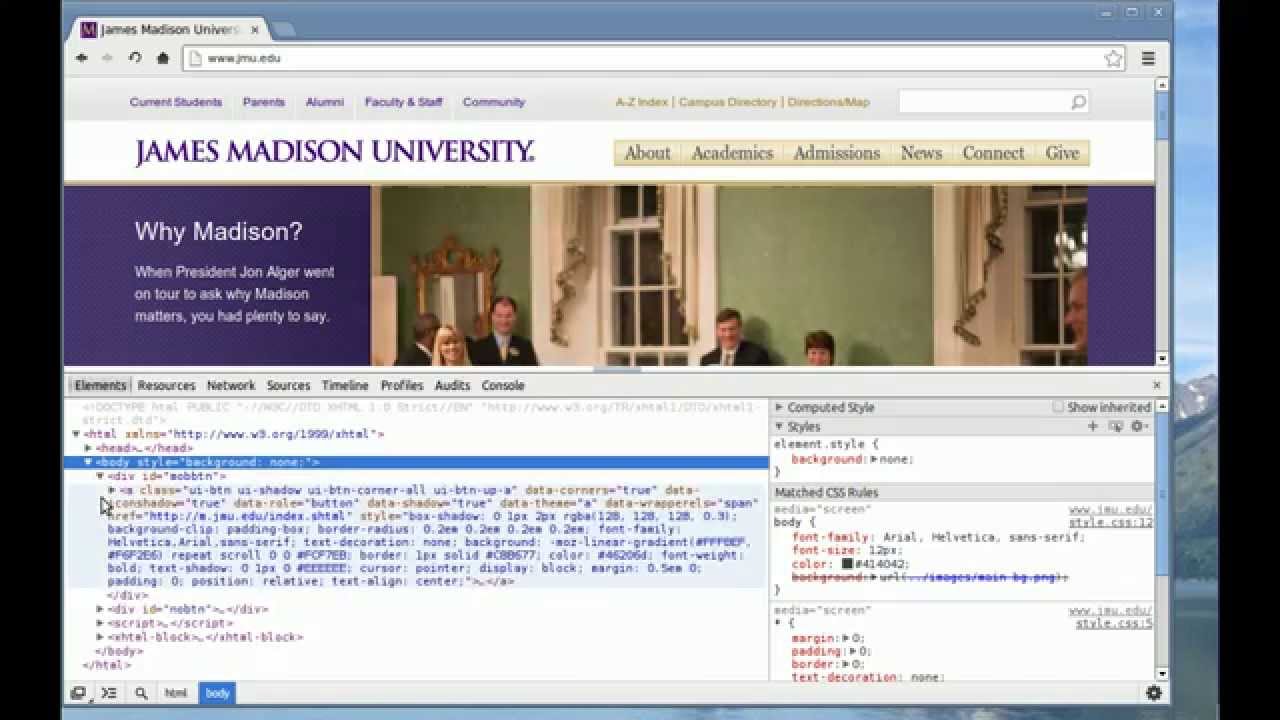 JMU CS 101: World Wide Web