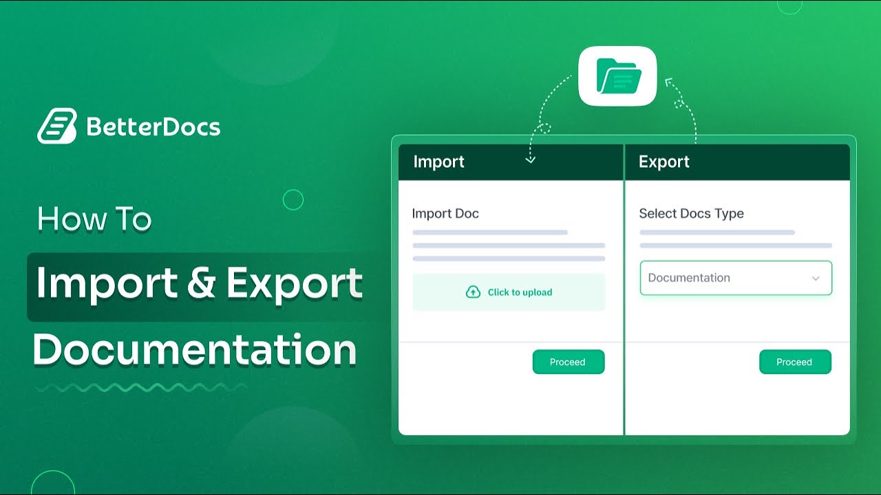 How to Easily Import and Export Documentation with BetterDocs?