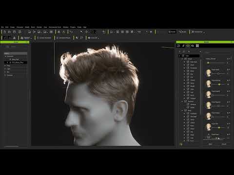 Side Part Hair - Character Creator/Hair - Reallusion Content Store