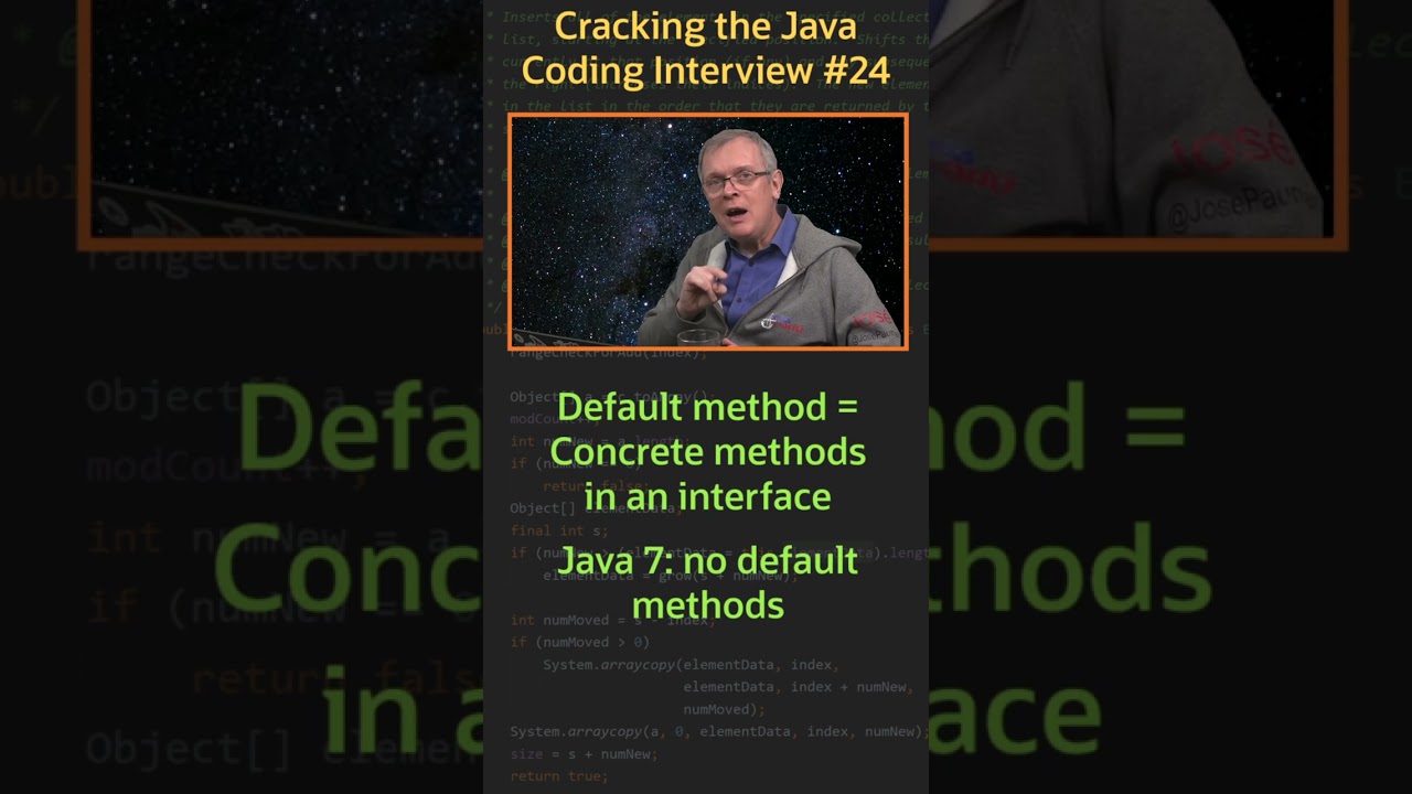 What is a default method? - Cracking the Java Coding Interview
