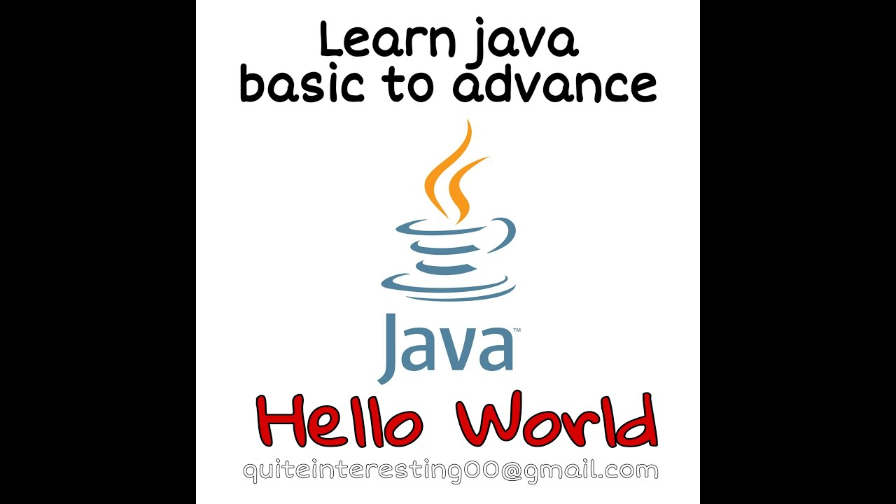 Java Level - 1 - 2)Hello  World(Step by Step Tutorial)