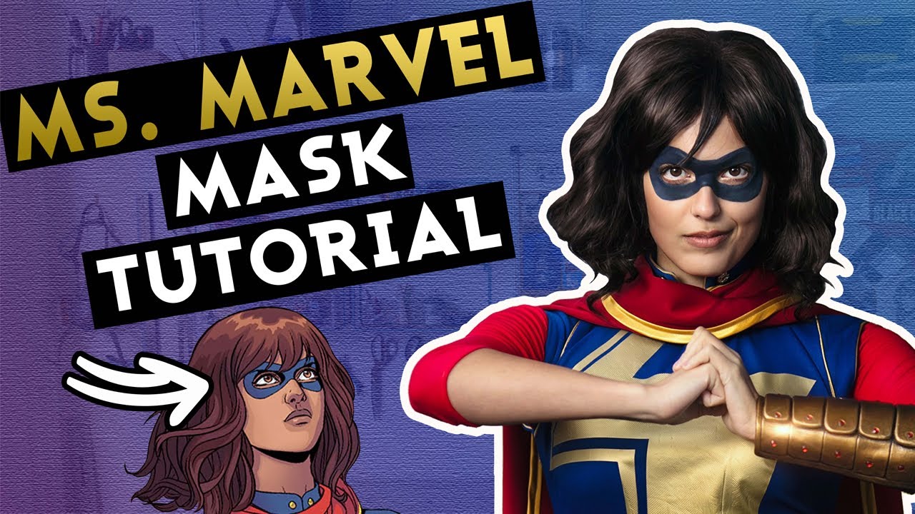 How To Make MS MARVEL'S Mask | Comic Version