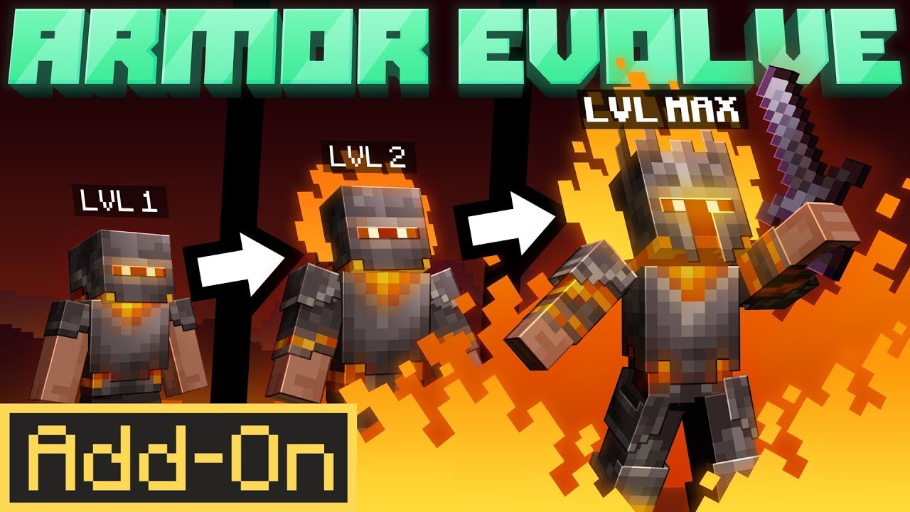 ARMOR EVOLVE ADDON is AMAZING For Progression in Minecraft Bedrock Edition Survival