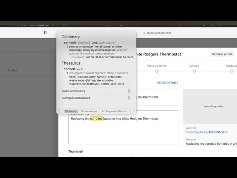 How to use the Quick Dictionary feature on iMac Desktop
