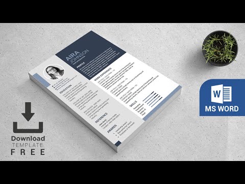 How to Create a Resume in Microsoft Word ⬇ FREE TEMPLATE