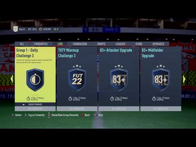 FIFA 22 Ultimate Team SBC: Group 1 Daily Challenge 3 SBC