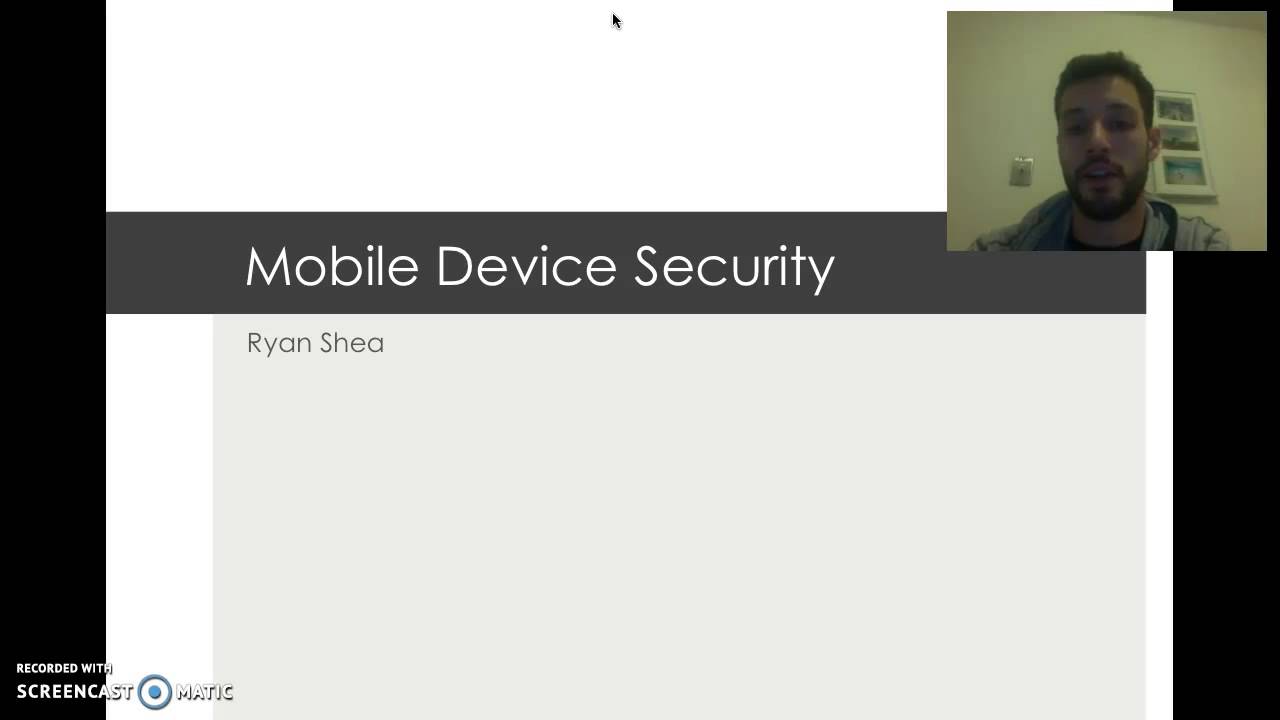 Mobile Device Security Presentation #1