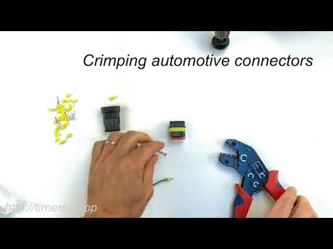 Crimping automotive connectors