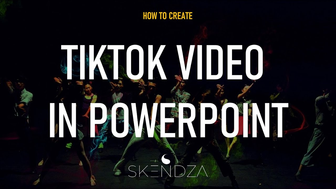 TikTok video in PowerPoint - less than 15 minutes to create